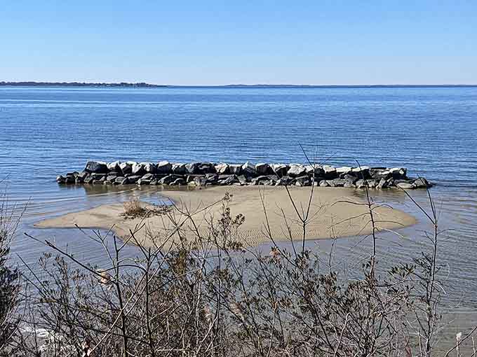 Even the rocks get front-row seats to the greatest water show on the Chesapeake Bay.