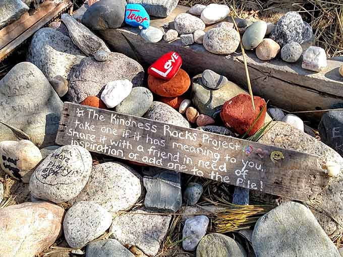 The Kindness Rocks Project turns beachcombing into a treasure hunt with heart, spreading joy one painted stone at a time.
