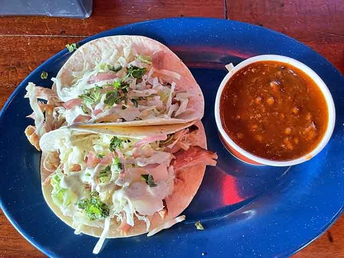 Ranch-style tacos bring barbecue to handheld perfection, making every bite a delicious little adventure.