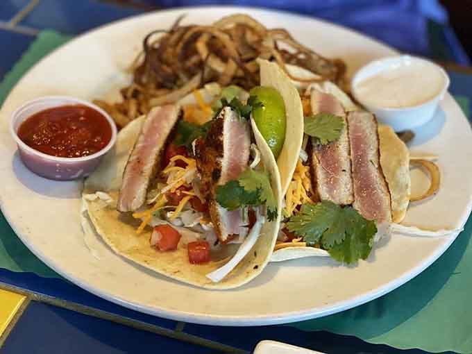Ahi tuna tacos that'll make you question why you ever settled for the drive-through version of Mexican food.