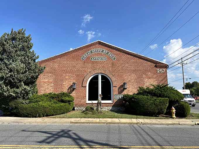 Great Stuff By Paul isn't just a name, it's a promise written in brick and arched windows.