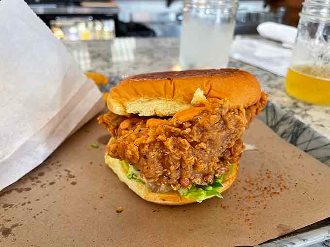 Sometimes the best things in life come between two buns, especially when that thing is perfectly fried chicken.