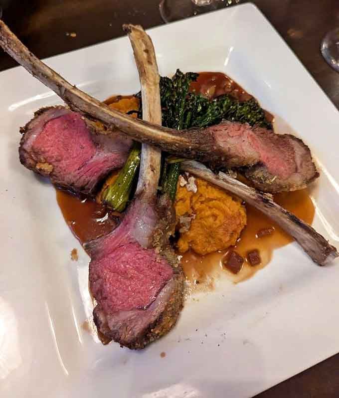 When your lamb arrives looking this good, you know someone in the kitchen really cares about their craft tonight.