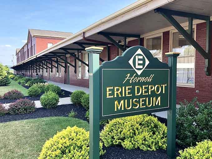 The Erie Depot Museum preserves railroad history in a building that's seen more than your average commute.