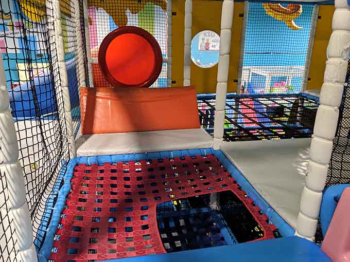 That moment when climbing becomes an adventure and your child suddenly thinks they're scaling a coral reef.