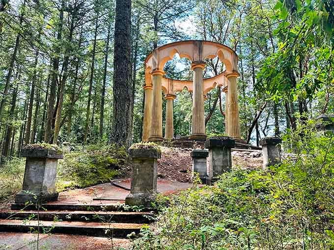 Weathered limestone meets wild greenery in a collaboration Mother Nature clearly approved with five stars.