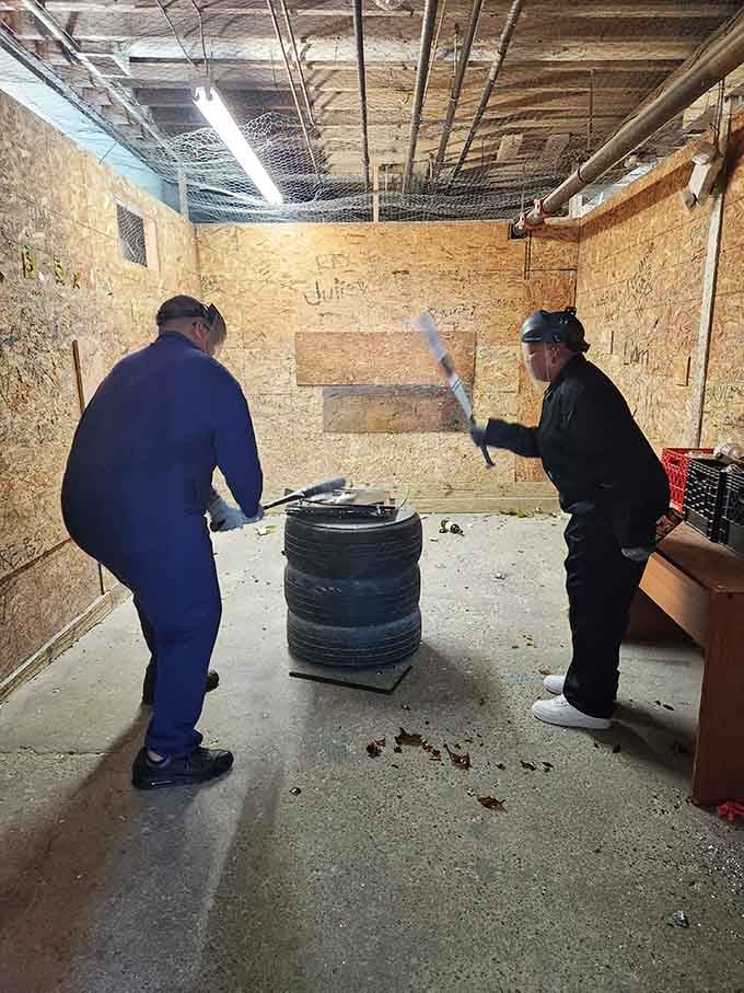 Two friends, one shared mission: turning everyday frustrations into a spectacular pile of broken debris and memories.