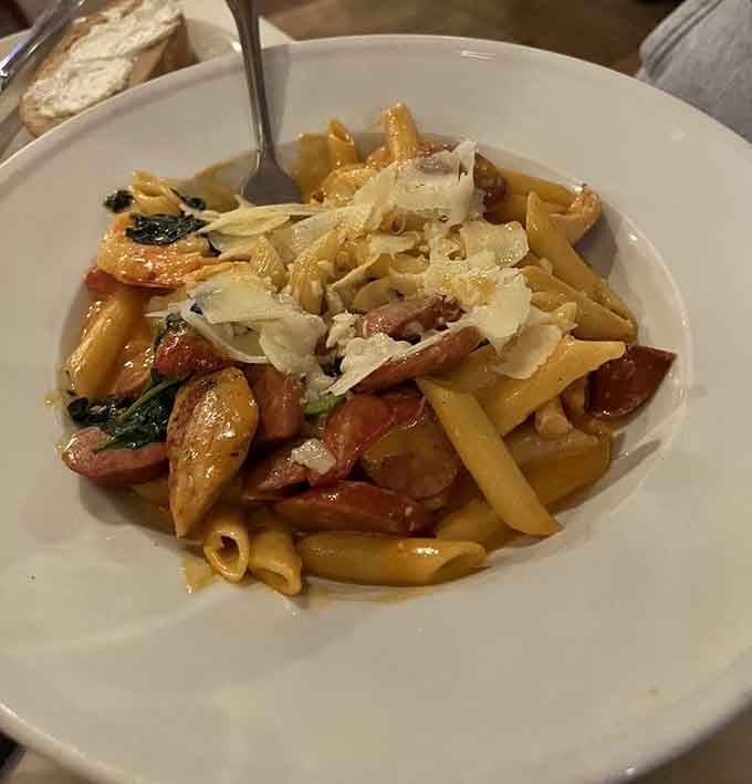 Angry pasta that's actually worth getting worked up about, with sausage and heat that'll wake up your taste buds.