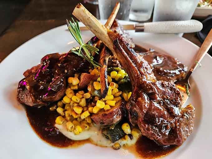 Rack of lamb so beautifully presented it deserves its own Instagram account, but tastes even better than it photographs.