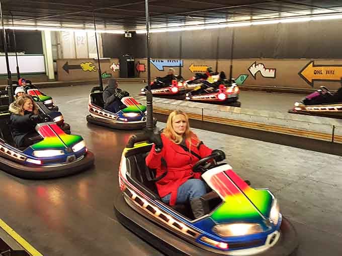 Bumper cars let you legally crash into people, which is surprisingly therapeutic after a week of traffic commutes.