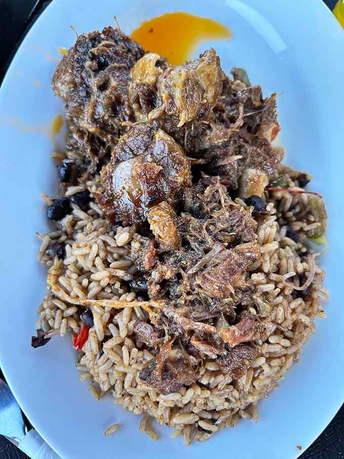 Oxtail so tender it's practically falling apart over rice &ndash; this is what patience and proper seasoning look like.