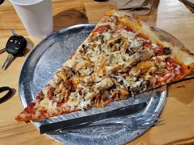 Jason's mom clearly understood that more cheese and creative toppings make everything better, bless her generous heart.