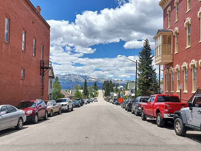 Street views here include actual mountains instead of billboards, a refreshing change from modern urban planning disasters.