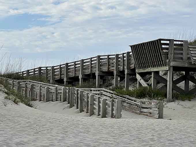 This boardwalk leads to happiness, or at least to a beach where happiness is highly likely.