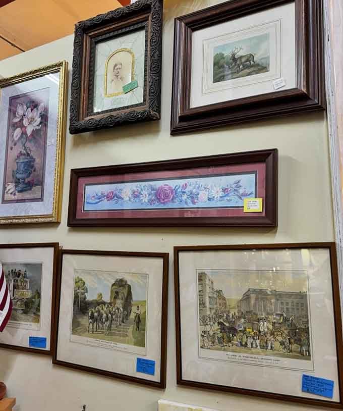 Framed vintage prints that'll make your bare walls finally stop judging you for that "minimalist" phase.