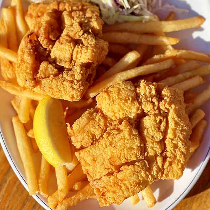 Golden fried perfection that proves some classics never need reinventing, just proper execution and quality ingredients.