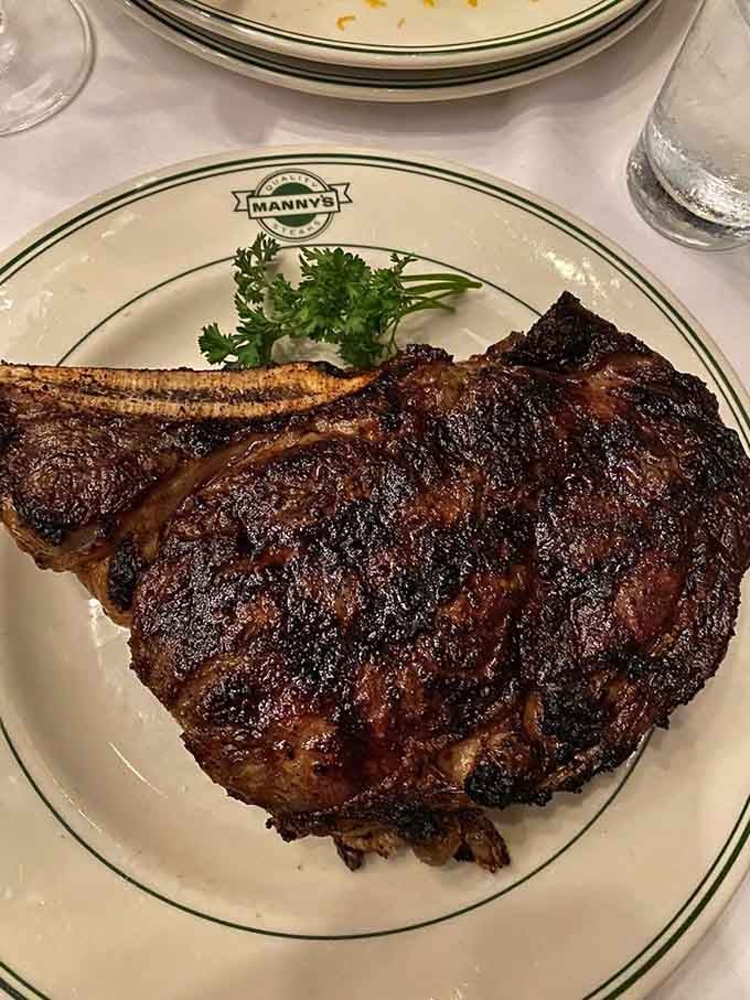 That bone-in ribeye with a pat of butter melting on top is basically everything right with the world.