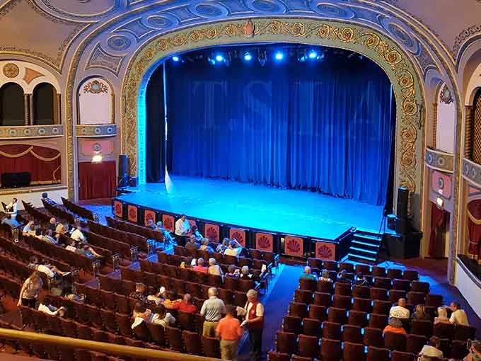 The Renaissance Theatre's ornate interior makes modern multiplexes look like they forgot to get dressed for the occasion.