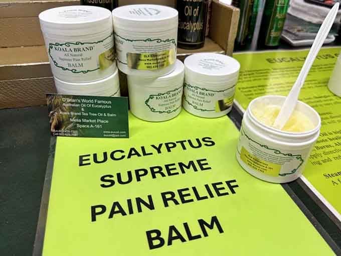 Pain relief that doesn't require a pharmacy degree to pronounce, just good old-fashioned eucalyptus doing its thing.