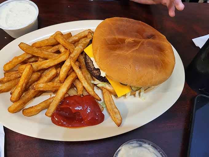 Sometimes a cheeseburger with fries is exactly what the doctor ordered, assuming your doctor has excellent taste.