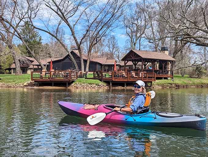 Paddling the Toccoa River offers peaceful moments where the only traffic jam involves deciding which scenic spot to explore next.
