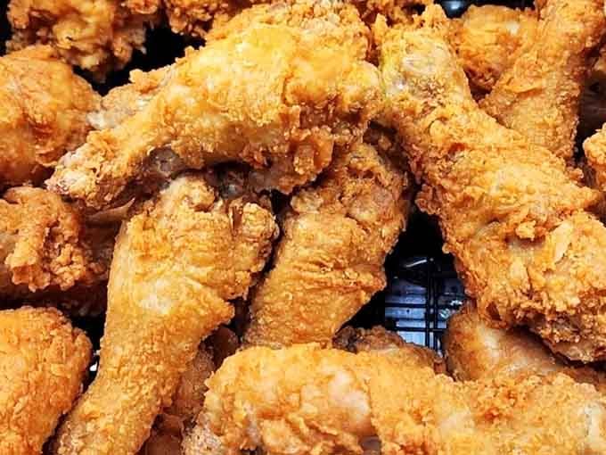 That golden-brown crust on perfectly fried chicken could make a vegetarian reconsider their life choices, honestly.