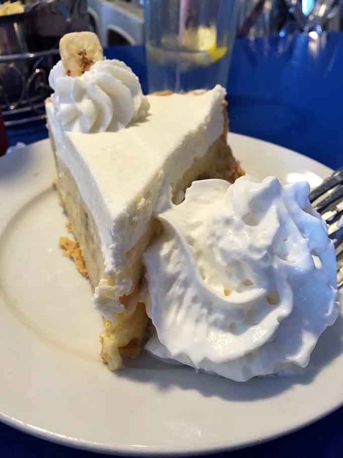 Banana cream pie: proof that sometimes the simplest pleasures are the ones worth writing home about.