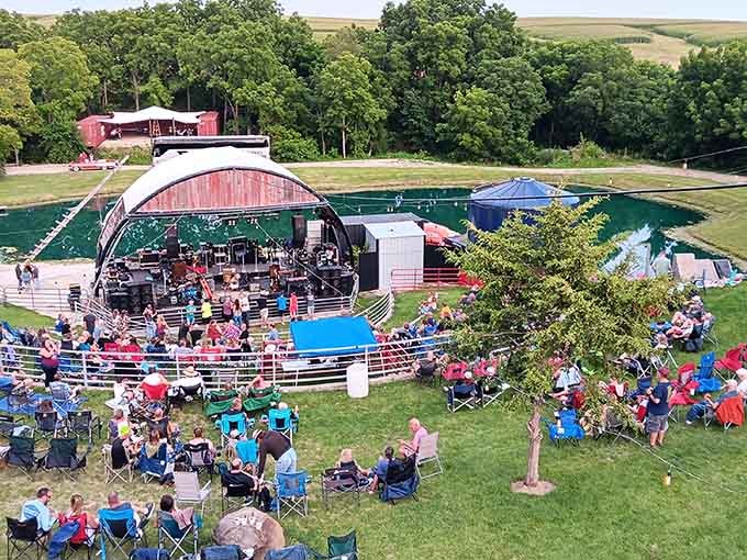 The Rhythm Section Amphitheater hosts outdoor concerts where the acoustics compete beautifully with the surrounding natural scenery for your attention.