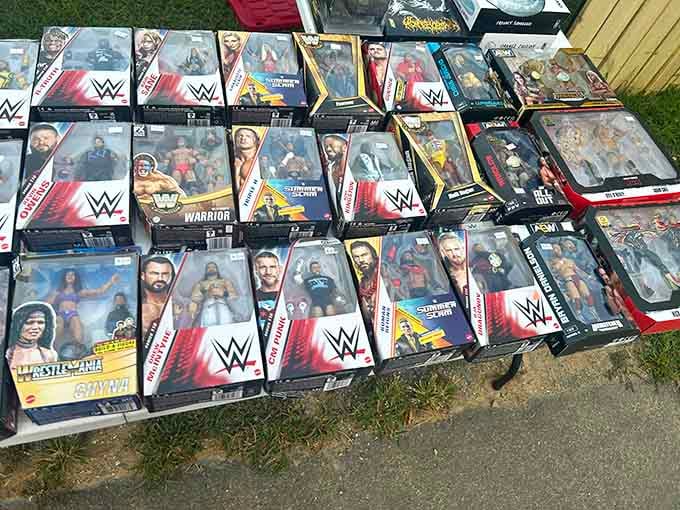 Wrestling fans, your childhood heroes await in action figure form, ready to rumble on your shelf at home.