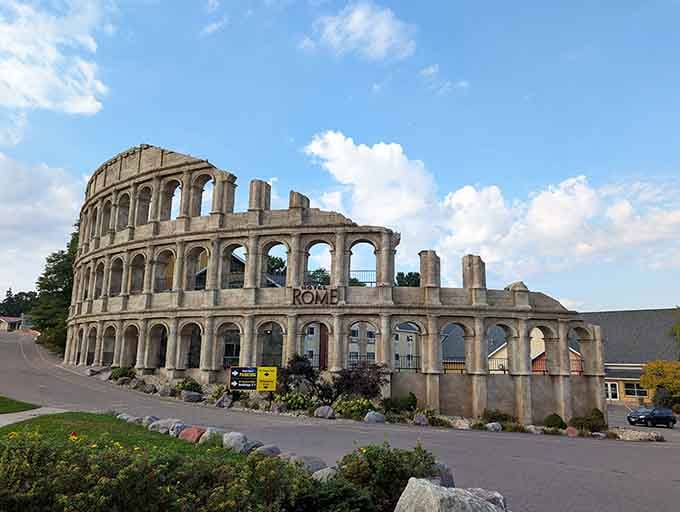 Hotel Rome brings a touch of ancient empire to the Dells, minus the gladiators but with better plumbing.