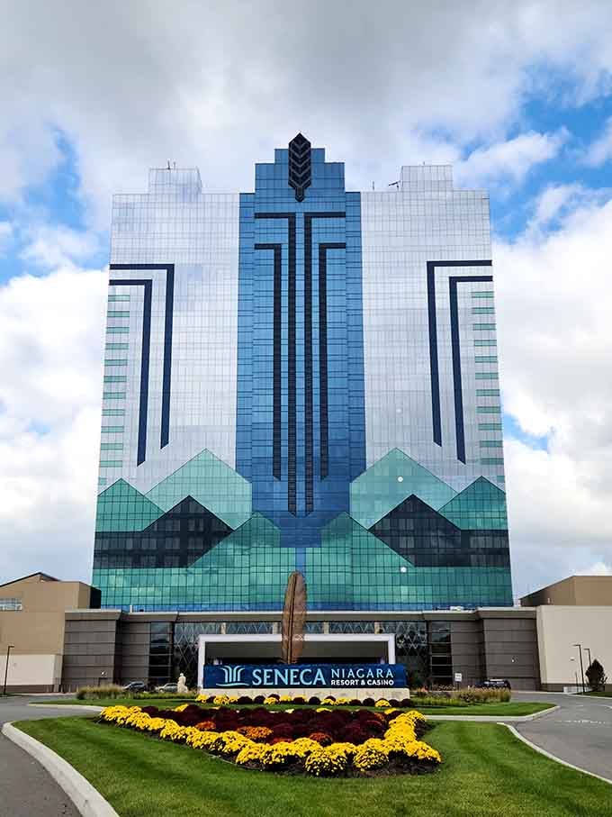 Seneca Niagara Resort & Casino's striking architecture brings Vegas energy to western New York's waterfront landscape.