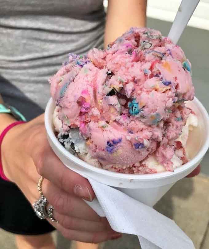 Cotton candy ice cream brings carnival nostalgia without the sketchy rides or the guy guessing your weight embarrassingly wrong.