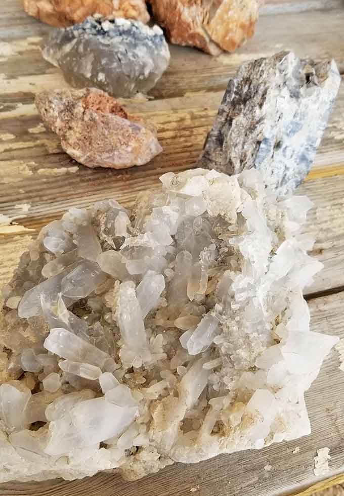 Raw quartz clusters and rough minerals prove that nature's jewelry doesn't need polishing to impress the eye.