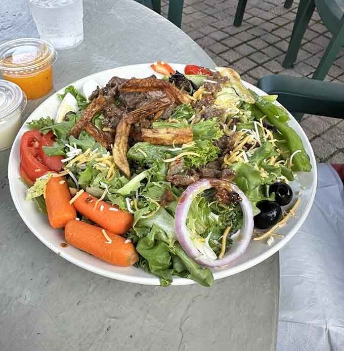 This isn't a sad desk salad; it's a grilled chicken masterpiece that actually looks worth eating.