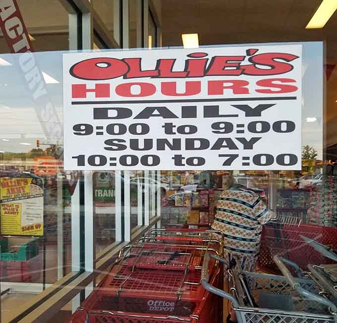 Open daily until 9 PM because bargain hunting is a lifestyle, not just a weekend hobby, my friends.