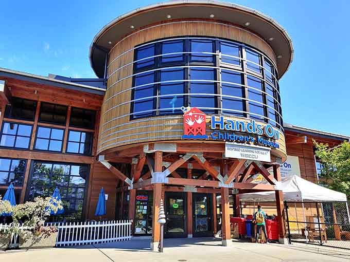 Hands On Children's Museum turns learning into play, keeping kids entertained while parents enjoy actual architectural beauty by the water.