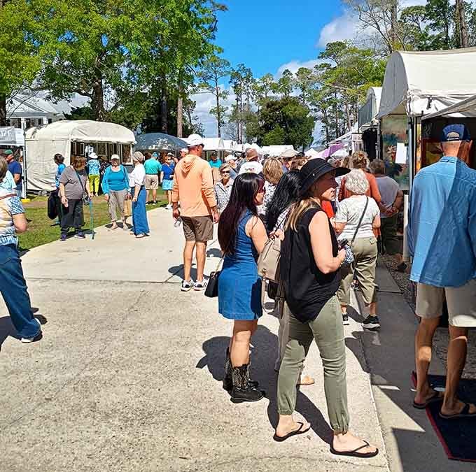 Festival season transforms the town into a celebration of Gulf Coast culture, food, and community spirit.