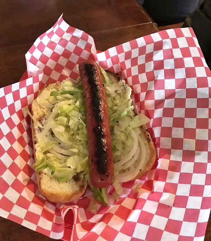 Sometimes a hot dog is just a hot dog, but here it's an adventure wrapped in bread.