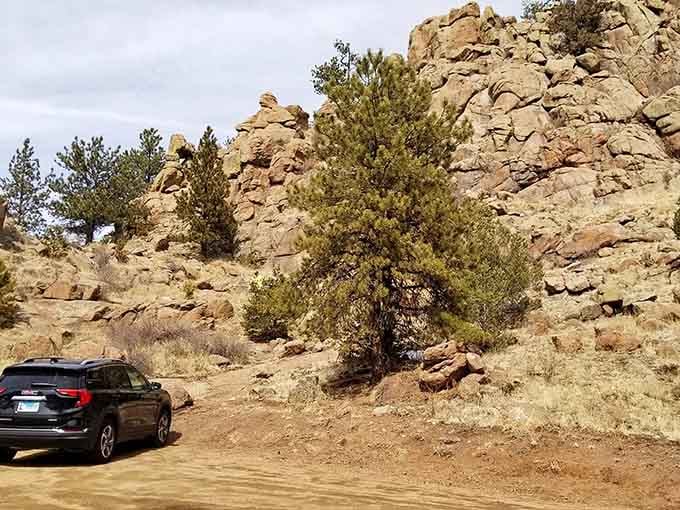 Your trusty vehicle earns its keep on the journey here, navigating terrain that separates tourists from adventurers.