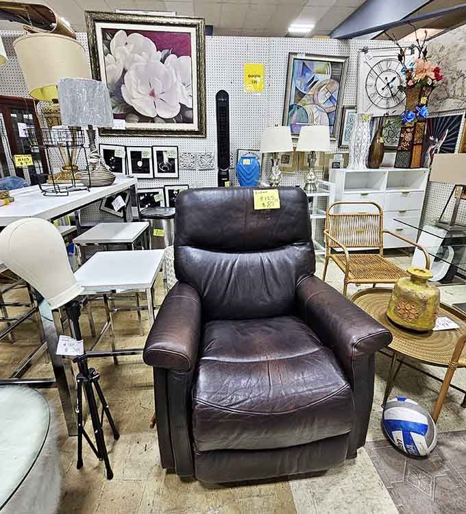 That recliner's seen some stories, and now it's ready to be the star of your living room.
