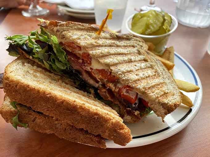 The Fancy BLT lives up to its name with perfectly grilled bread and layers of bacon-fueled happiness.