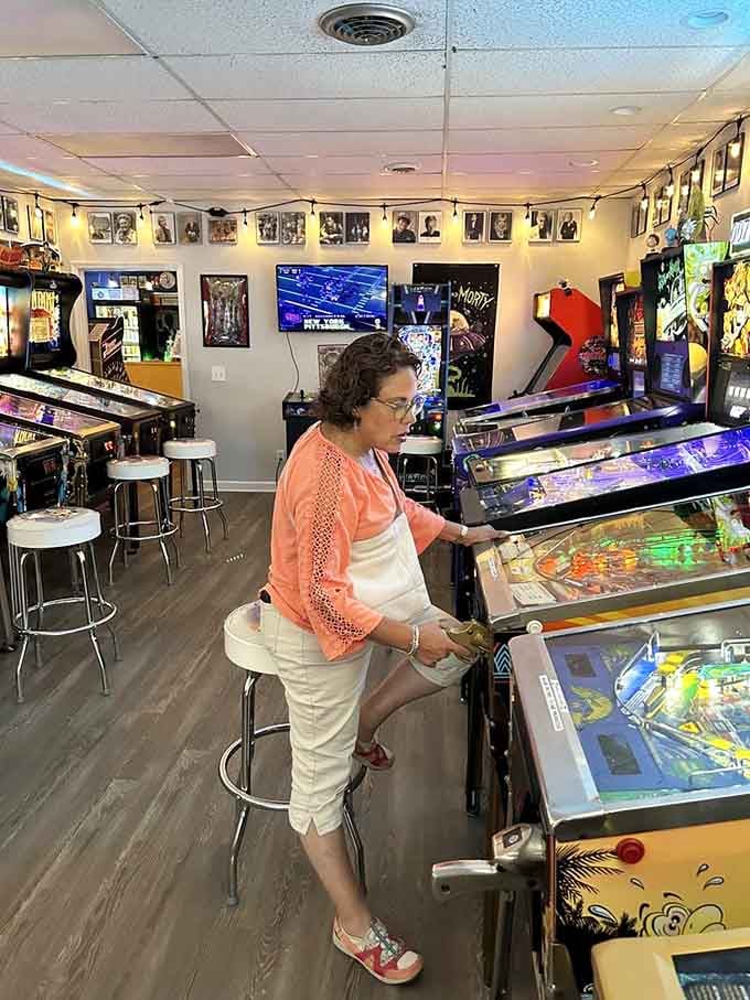 She's found her happy place, and honestly, can you blame her one bit?