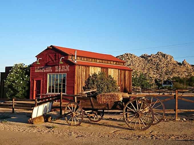 Golden hour light transforms this rustic building into something Sergio Leone would've framed perfectly in a wide shot.