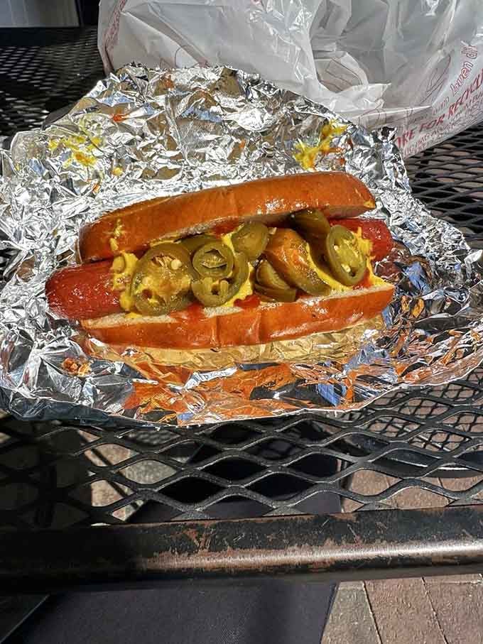 Mustard and onions on a perfectly grilled frank&mdash;sometimes the simplest pleasures are the most deeply satisfying ones.