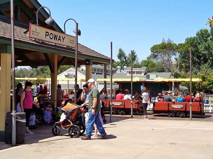 Weekend crowds gather at the platform, proving that train fever is delightfully contagious across all generations.