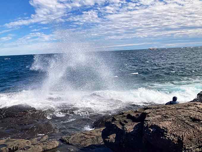 Lake Superior flexes its muscles with wave crashes that remind you nature's still running this spectacular show.