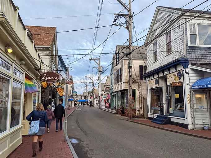 Commercial Street, where window shopping becomes an Olympic sport and your credit card gets nervous.