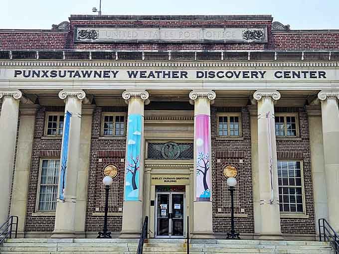 When your post office becomes a weather center, you know you've committed fully to your unique identity.
