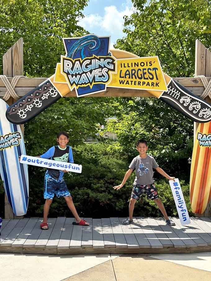 Strike a pose at Illinois' largest waterpark because if you didn't get the photo, did it really happen?