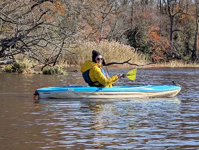 Paddling the Rancocas Creek beats sitting in traffic, and the views are significantly better than Route 1.